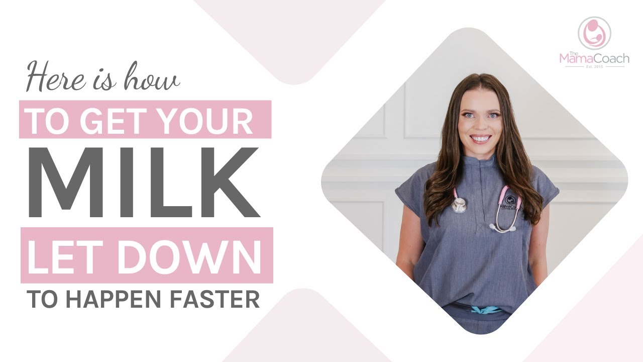 Here is how to get your milk let down to happen faster - YouTube