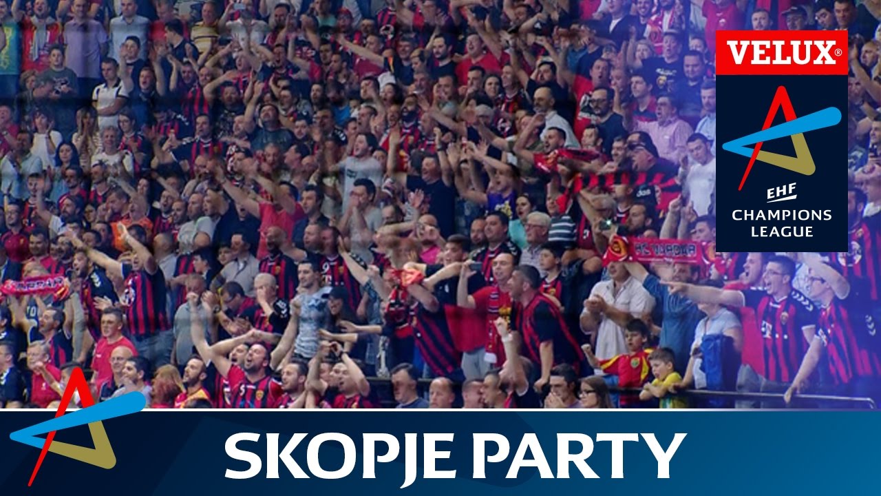 Vardar fans raise the roof in VELUX EHF Champions League - YouTube