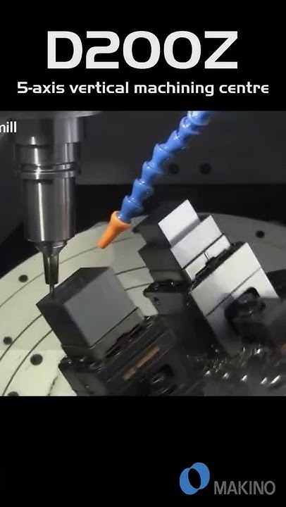 5 axis milling of pocket and boss on D200Z 🎯🎯 www.makino.eu - YouTube