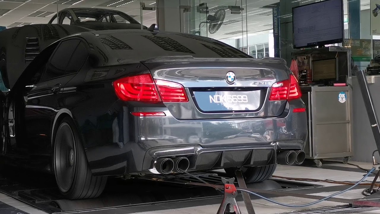 BMW F10 528i With Straight Flow Muffler and Stage 1 Tuning With Pop And ...