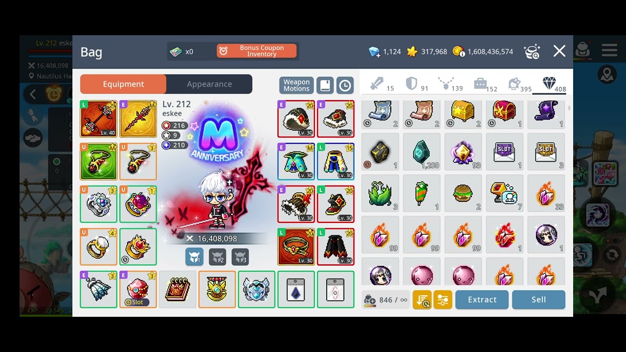 CRA Top & Bottom | Maplestory M - YouTube