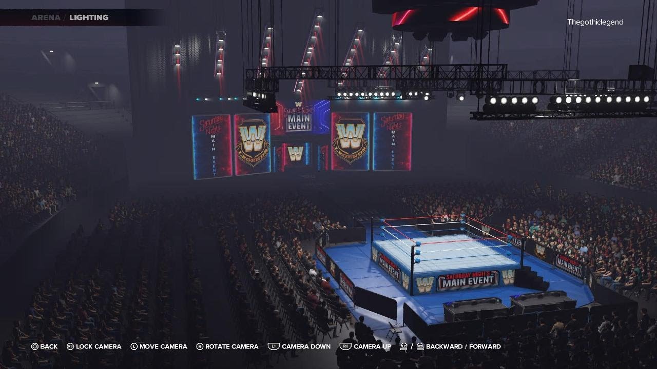 #WWE2K24 - Custom Arena - WWE Saturday Night's Main Event Arena V.2 '25 ...