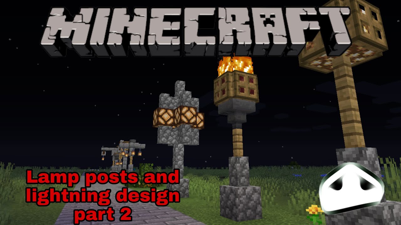 Minecraft Lamppost Lanterns Designs & TOUTORIALS part 2 - YouTube