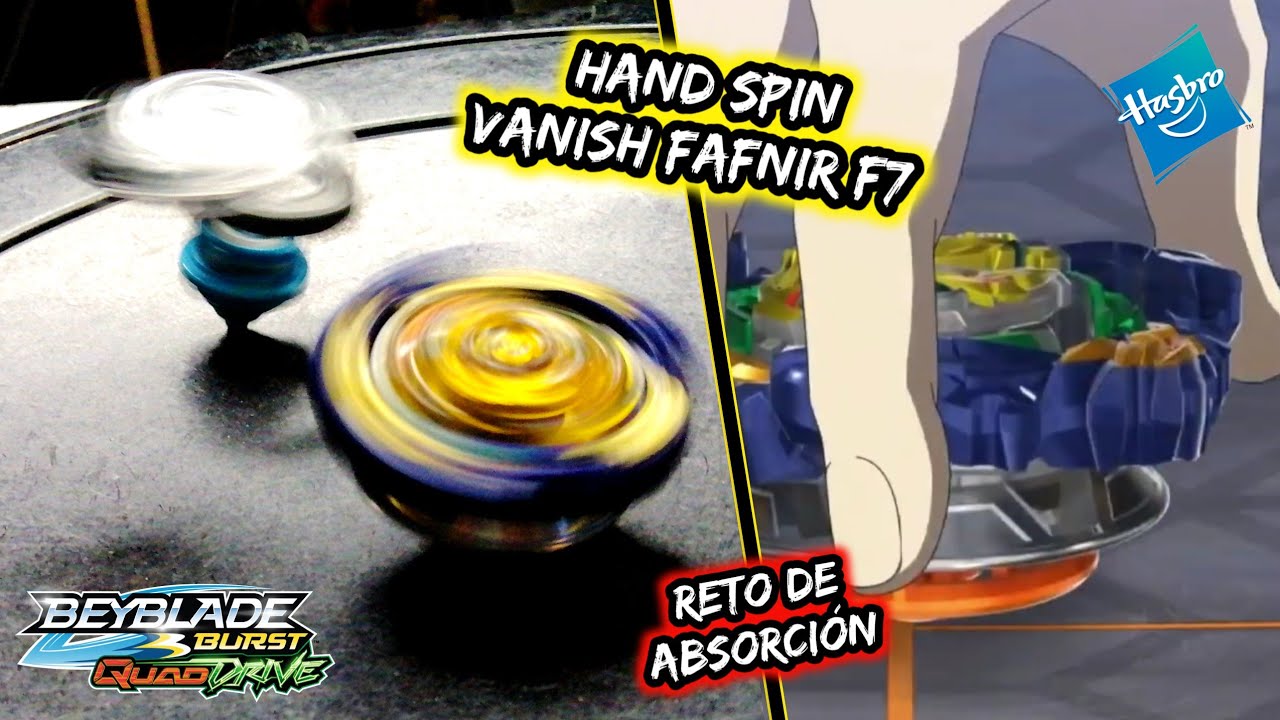 HAND SPIN de VANISH FAFNIR F7 HASBRO, Beyblade Burst Quaddrive ...