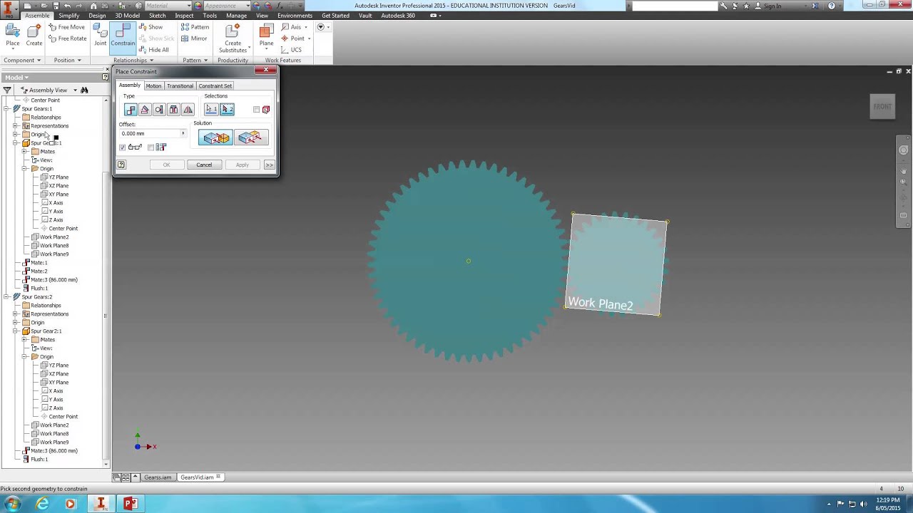 How to make cogs in an Inventor Assembly - YouTube
