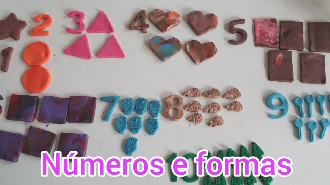 números e formas (massinha) - YouTube