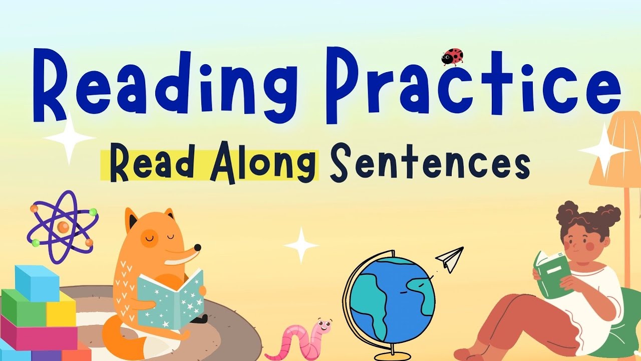Reading practice for kids, vocabulary building read along sentences ...