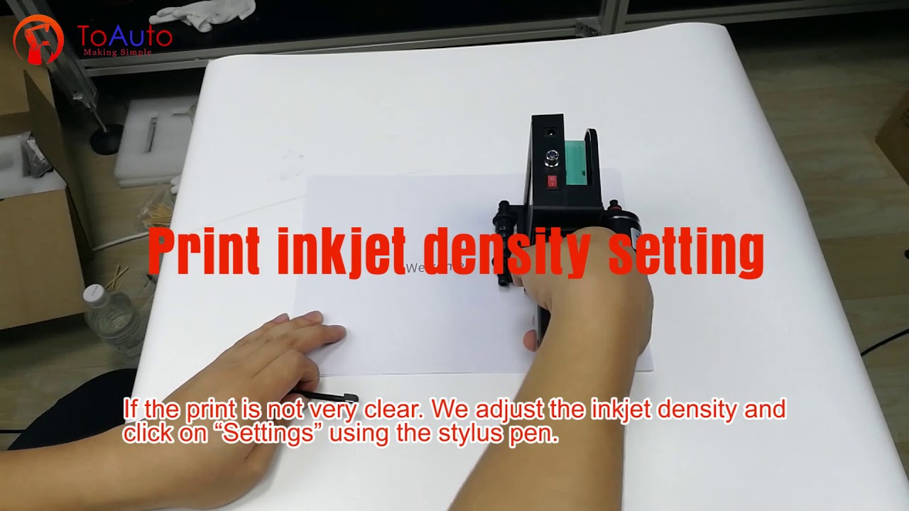 Handheld Inkjet Printer Ink Date Word QR Code Barcode Logo Machine ...