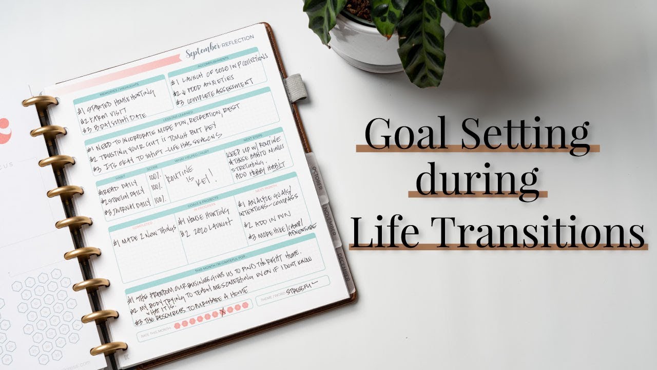 Goal Setting During Life Transitions | Reflect & Goal Set Sept 2019 ...