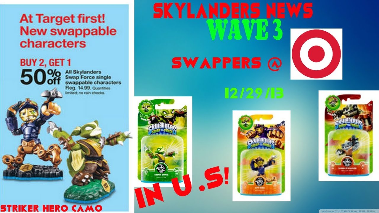 Skylanders News WAVE 3 Swappers At Target NOW IN U.S! - YouTube