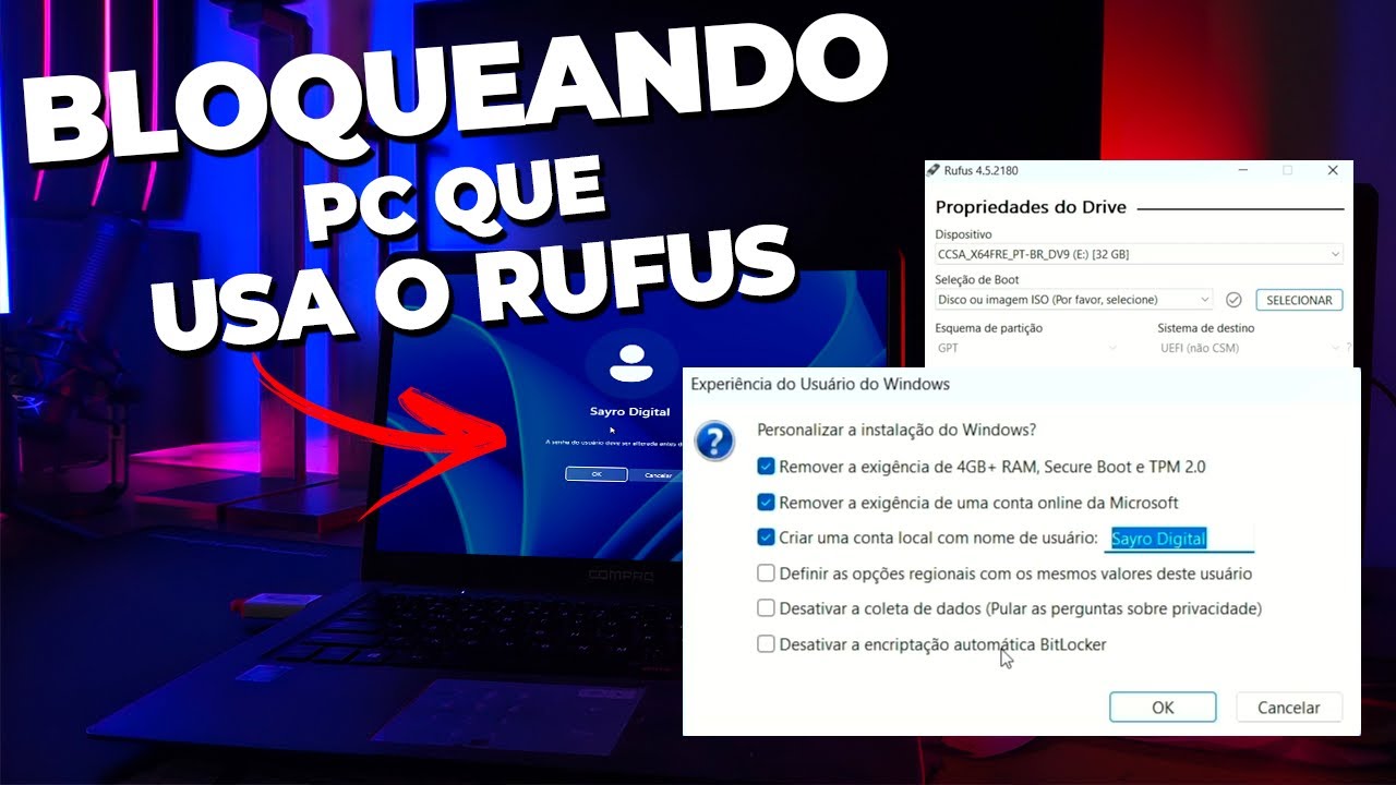 É OFICIAL a MICROSOFT está BLOQUEANDO PCs QUE USAREM o Rufus ou que ...