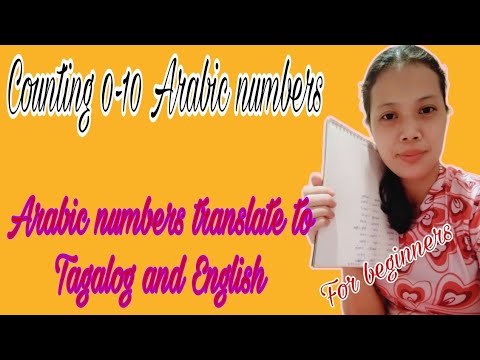 Counting 0 to 10 Arabic number||Translate to Tagalog & English Language ...
