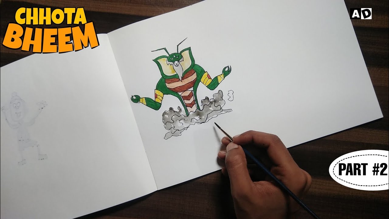 Drawing Damyaan 🐍| Chhota Bheem and The curse of Damyaan 🔥 - YouTube