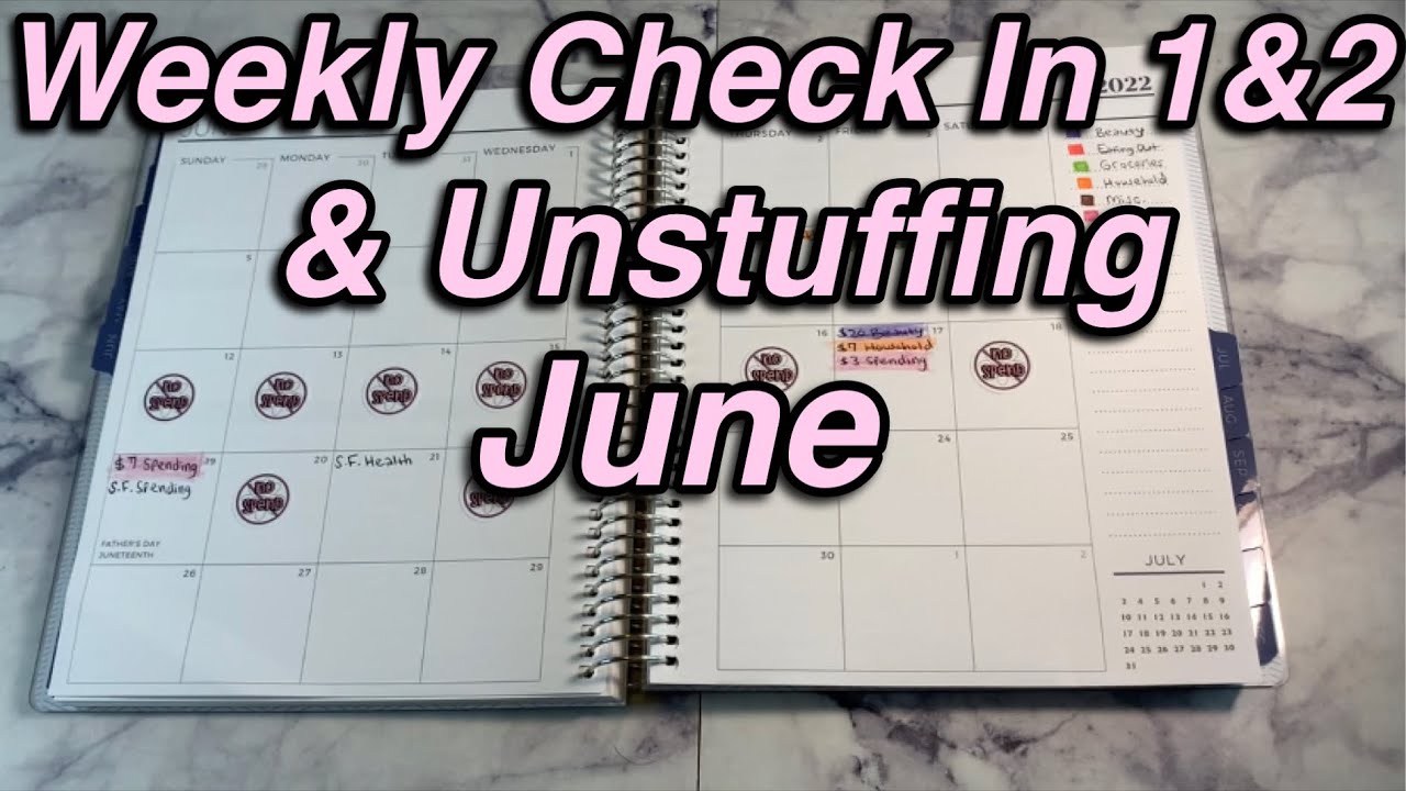 June Weekly Check-In #1 | June Budget 2022 | #weeklycheckin # ...