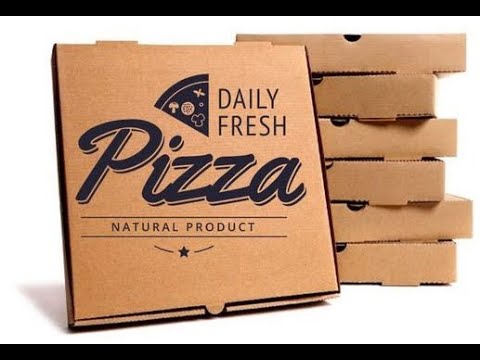 Automatic corrugated Pizza box forming machine - YouTube