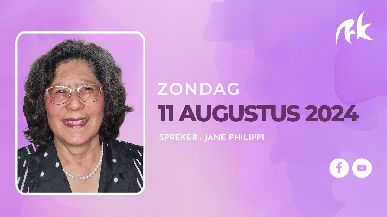 Jane Philippi | Zondagsdienst | EG De Ark | 11 Augustus 2024 - YouTube