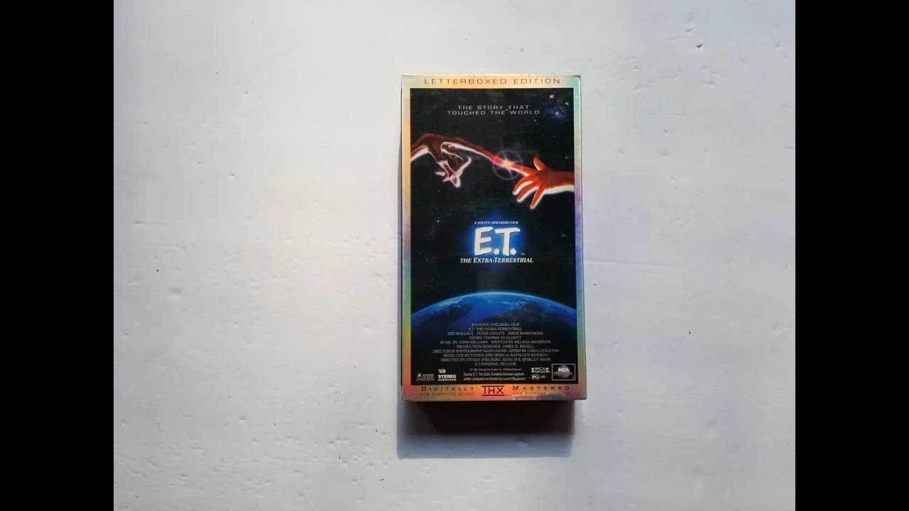 Opening to E.T. the Extra Terrestrial Letterboxed Edition VHS (1996 ...