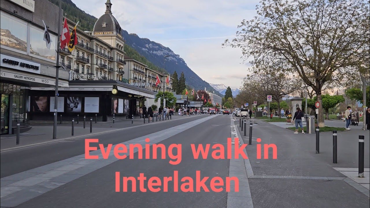 Evening walk in Interlaken, Switzerland 🇨🇭 - YouTube