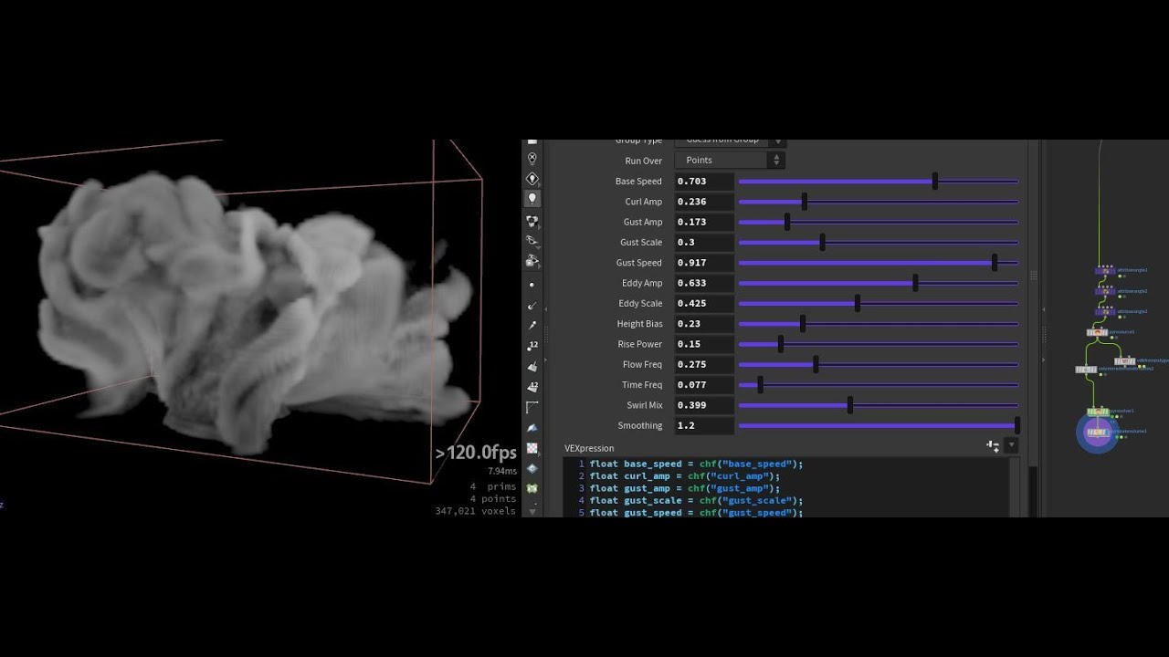 FREE Houdini Fx Curl-Driven Fire Flow Setup - YouTube