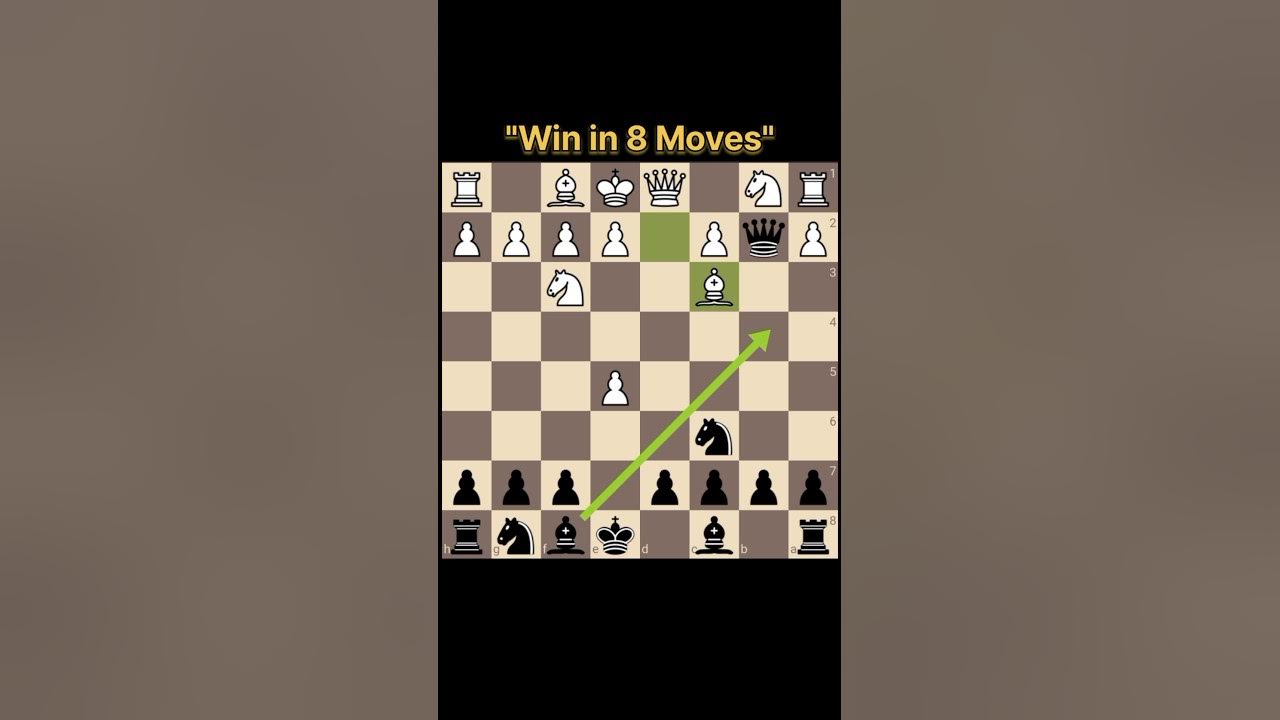 How to WIN CHESS in 8 Moves | Chess Openings | #chess #checkmate #chesstactics #shorts - YouTube