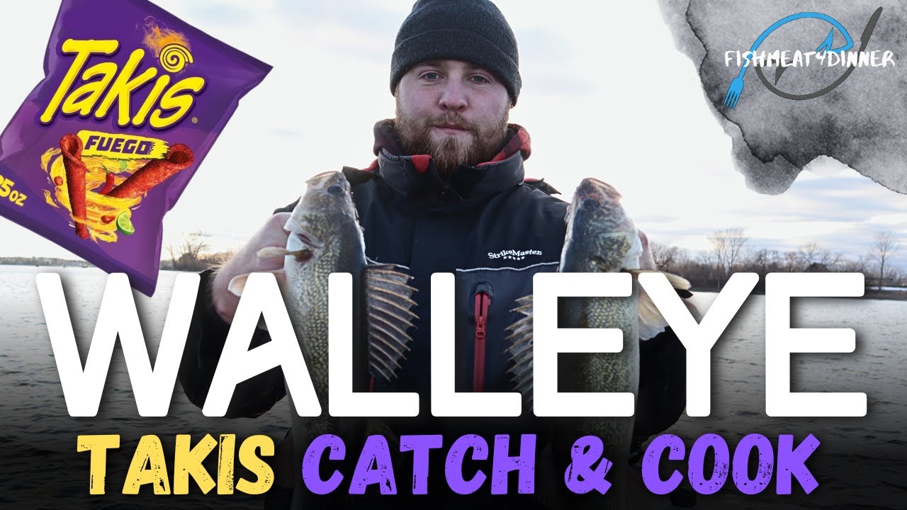 Walleye Catch & Cook Takis Recipe | Fox River, WI - YouTube