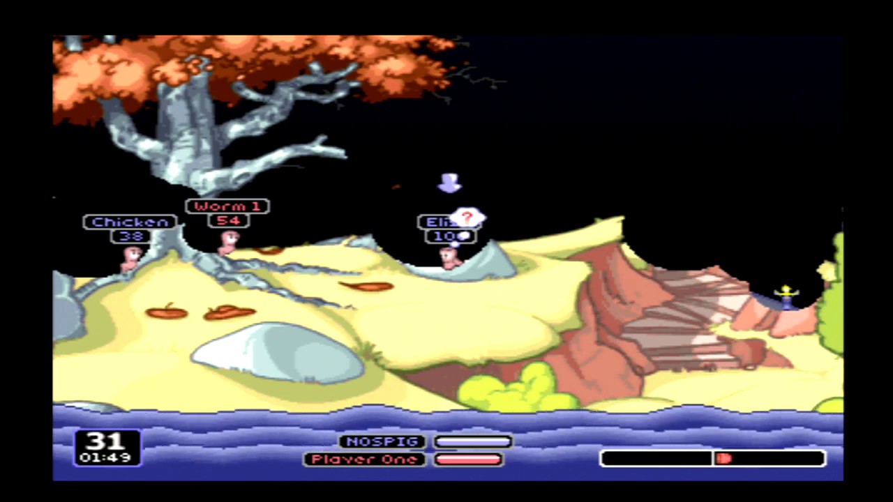 Worms Armageddon - PS1 Classic Games Gameplay Footage - YouTube