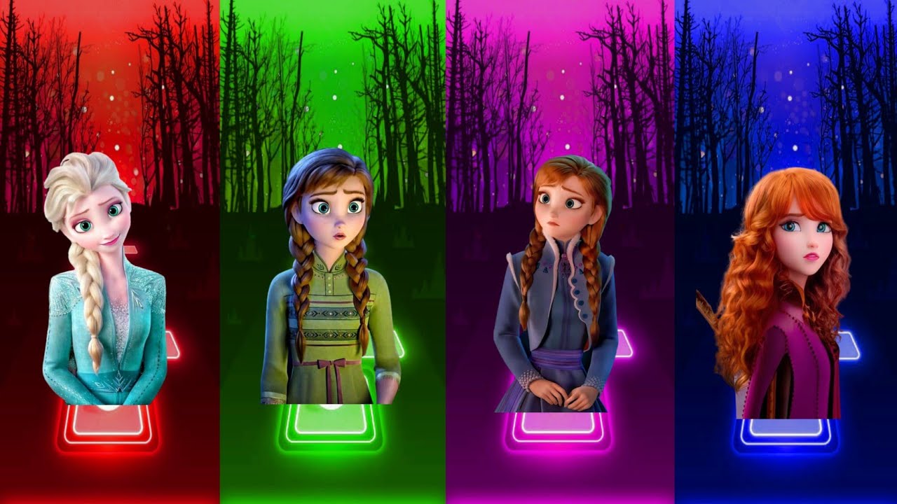 Elsa Let it Go, Into the Unknown, How Far I'll Go, Anna song,Elsa song ...