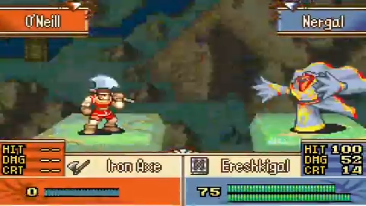 Nergal Dark Druid In Fire Emblem Sacred Stones Microhacking - YouTube