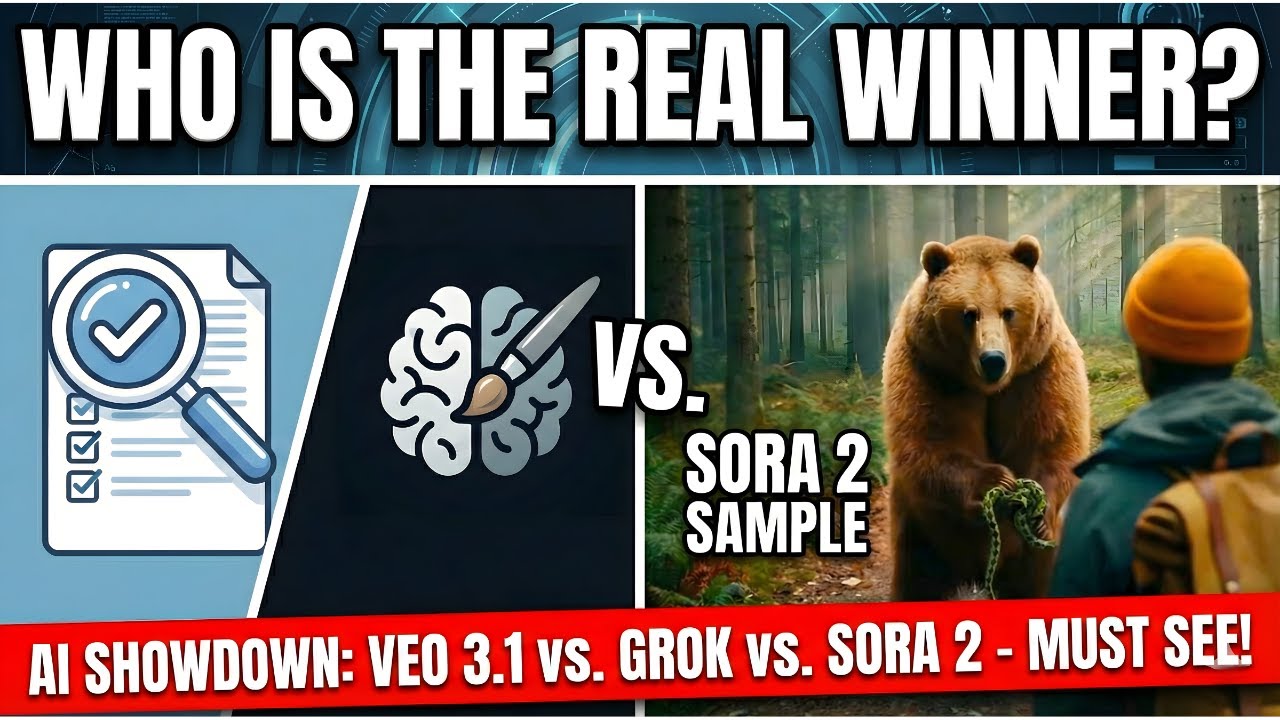 WHO IS THE REAL WINNER? Veo 3.1 vs Grok Imagine vs Sora 2 (Head-to-Head ...