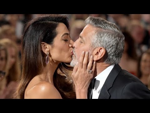 George Clooney teaches co-star classic movie kiss