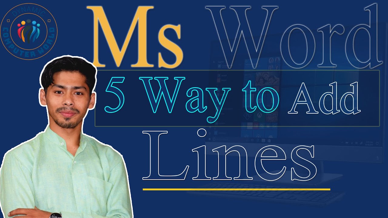 How To Draw A Line In Ms Word For Resume|| How to draw Lines Shot cut ...