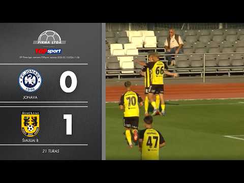 21 TURAS | FK Jonava - Futbolo akademija „Šiauliai“ B | SANTRAUKA
