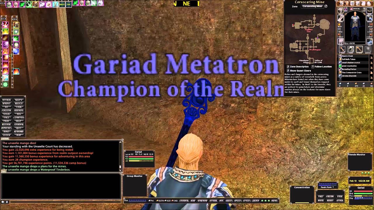 DAOC [004] Coruscating Mines Dungeon Championquest Level 10+ Dark Age ...