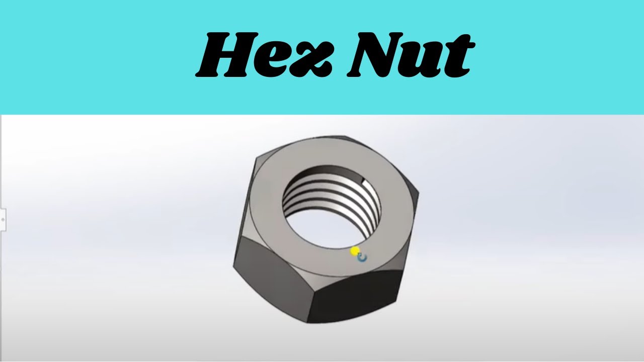 Hex Nut M6 x 1 || Exercise 2 || Solidwork Tutorial @SolidTrouble - YouTube