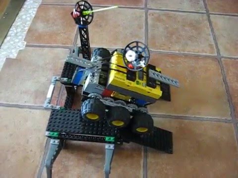 Lego RCX Moonwalker with 2 rotation sensor - YouTube