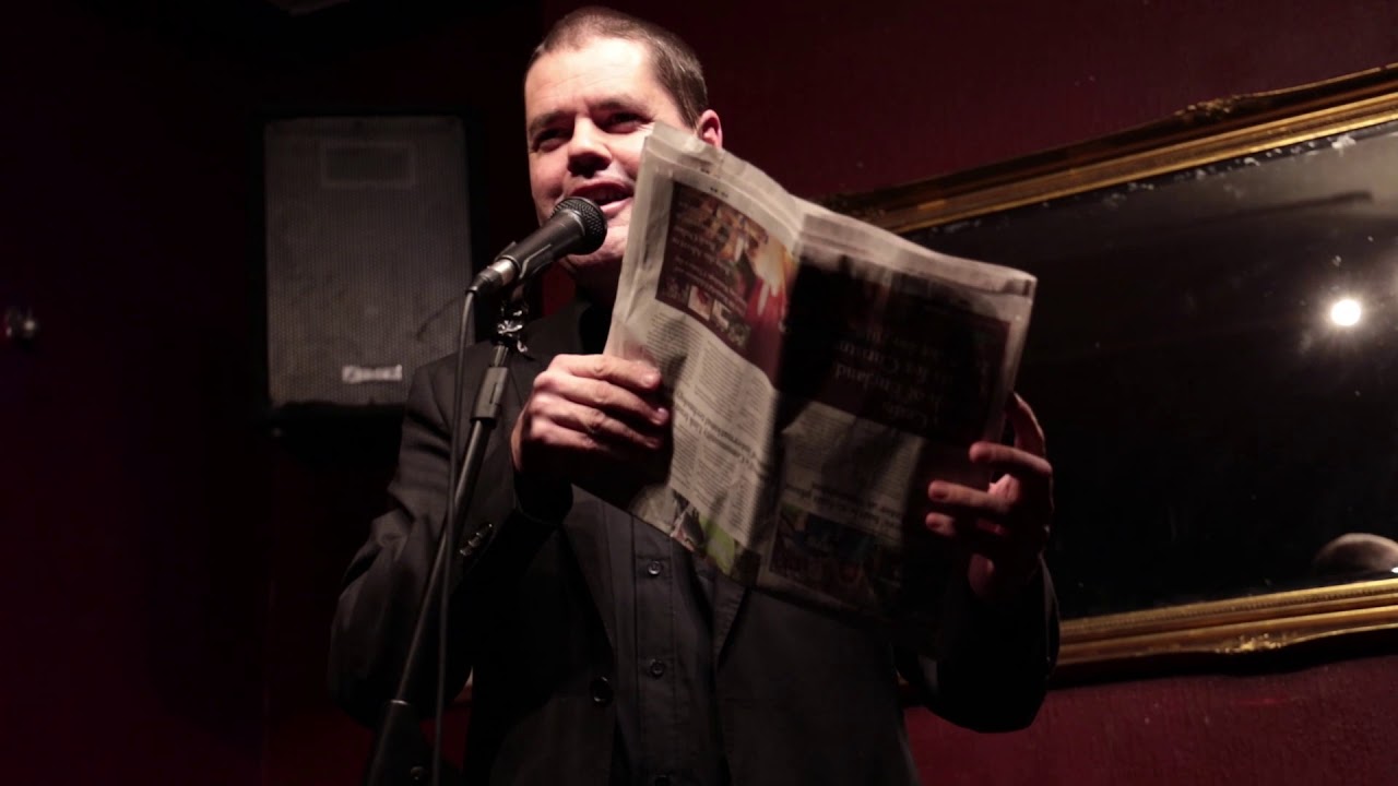 David Croucher performing at the Caroline of Brunswick Comedy Club ...