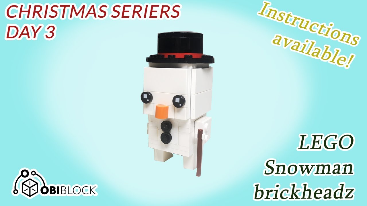 Lego Snowman Brickheadz | Day 3 | Christmas series - YouTube