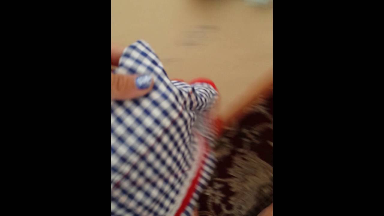 How To Fold Aprons Quickly - YouTube