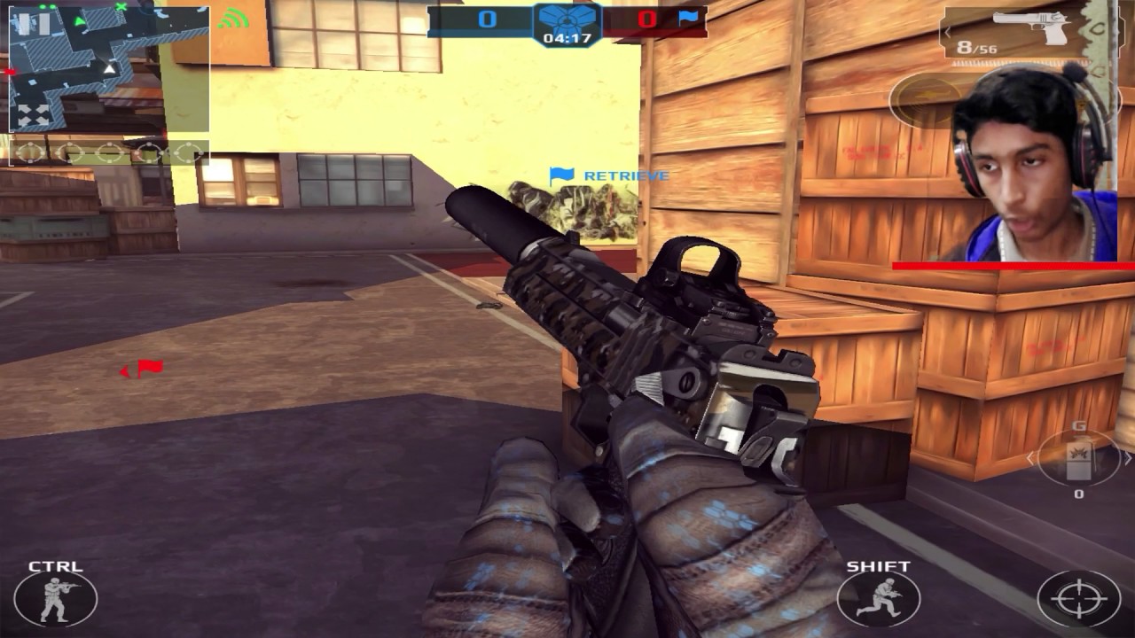 MODERN COMBAT 5 - FIRST GUN GAME WITH FACECAM - YouTube