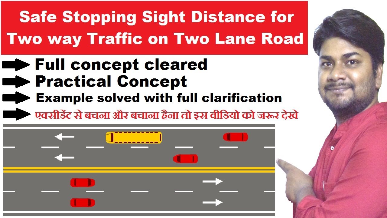 Safe Stopping Sight Distance with Full Practical Concept with Examples ...