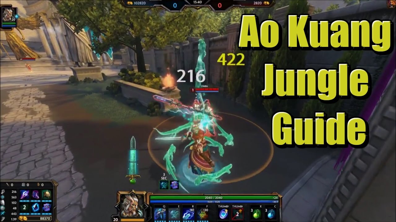 SMITE: Ao Kuang Jungle Guide - Start, Build, Relics & More! - YouTube