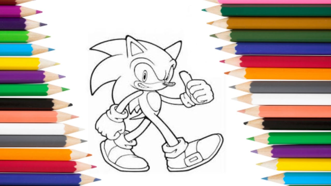 Sonic boom Coloring pages. Sonic the hedgehog Coloring pages - YouTube