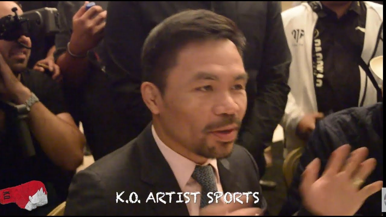 😂 LOL! 😂 MANNY PACQUIAO SHOWS KEITH THURMAN T-REX ARMS AFTER COMMENT ...