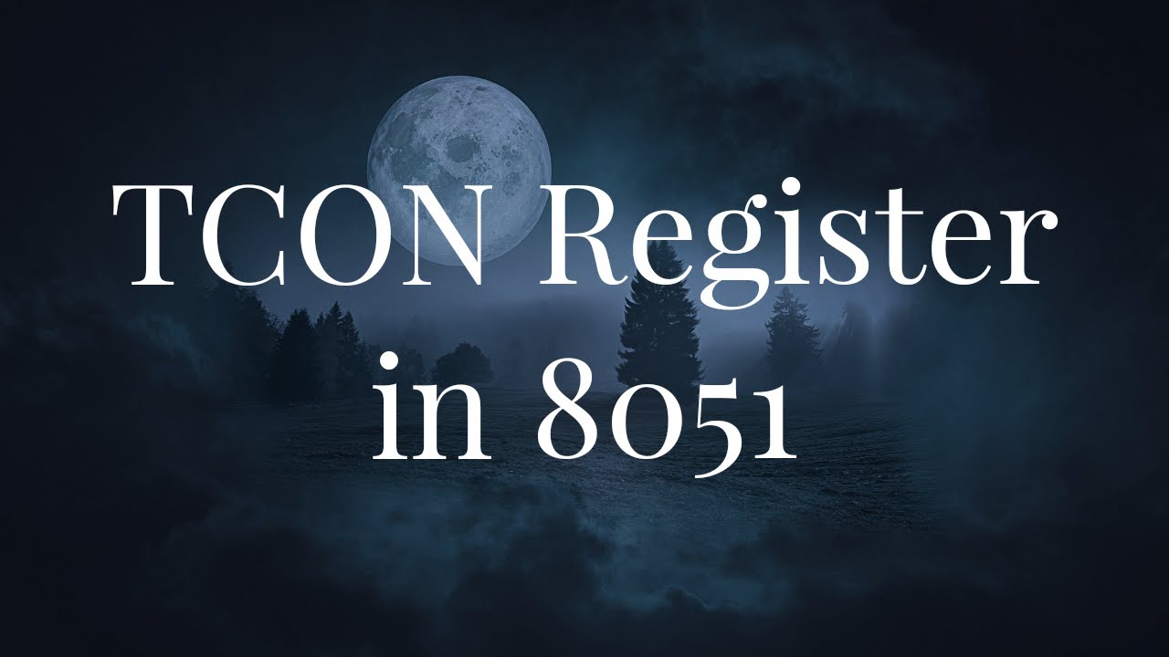 TCON Register in 8051 - YouTube