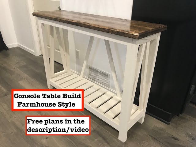 Diy Farmhouse Sofa Table Plans | Cabinets Matttroy