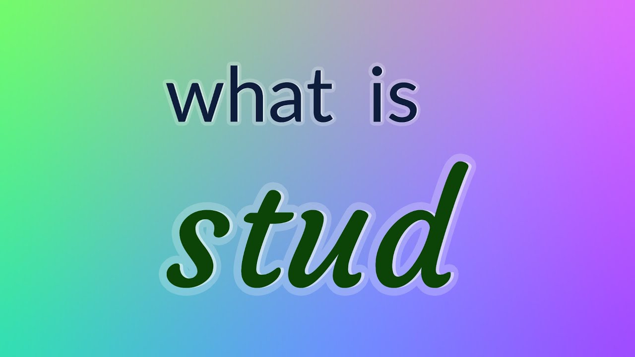 Stud - 152 English Vocabulary Flashcards - YouTube