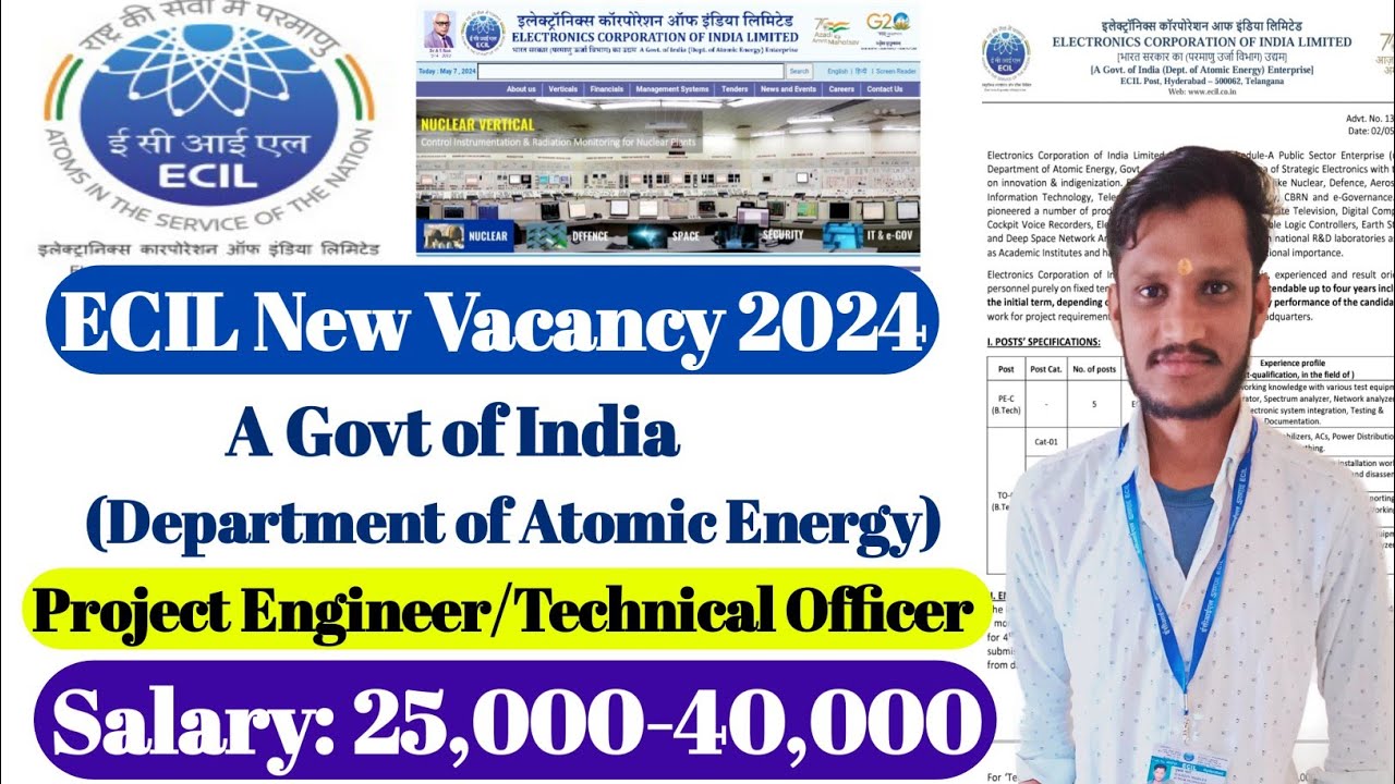 ECIL New Vacancy | Project Engineer/TOC | Salary -25k-30k | ECIL ...