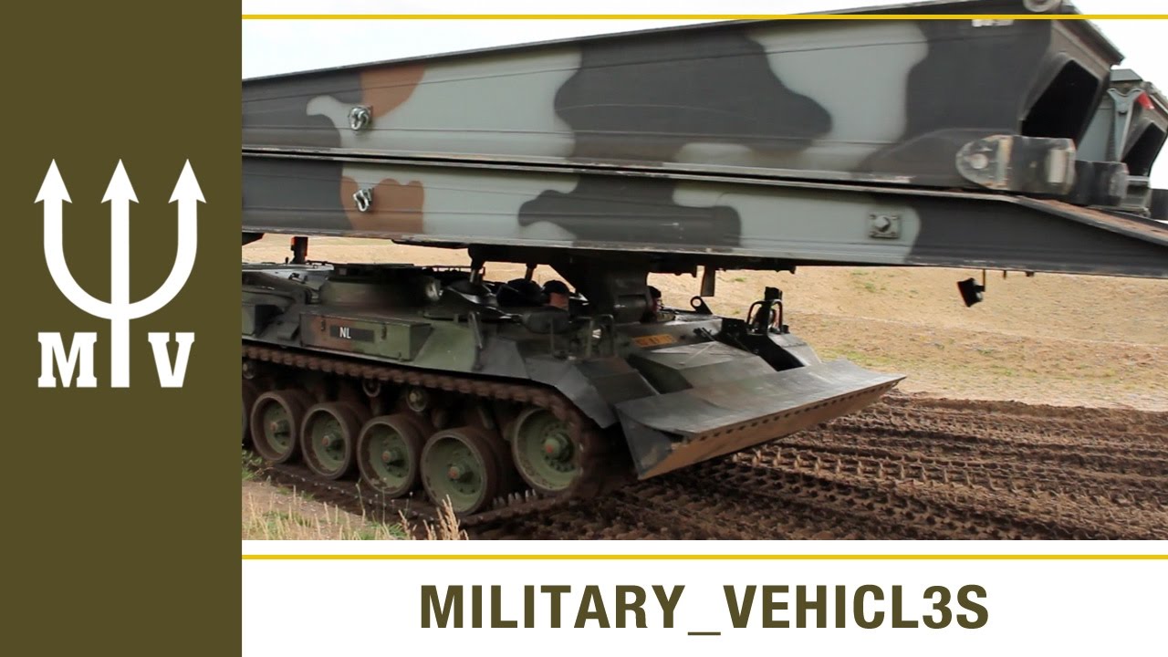 Armoured vehicle-launched bridge (Biber) - YouTube