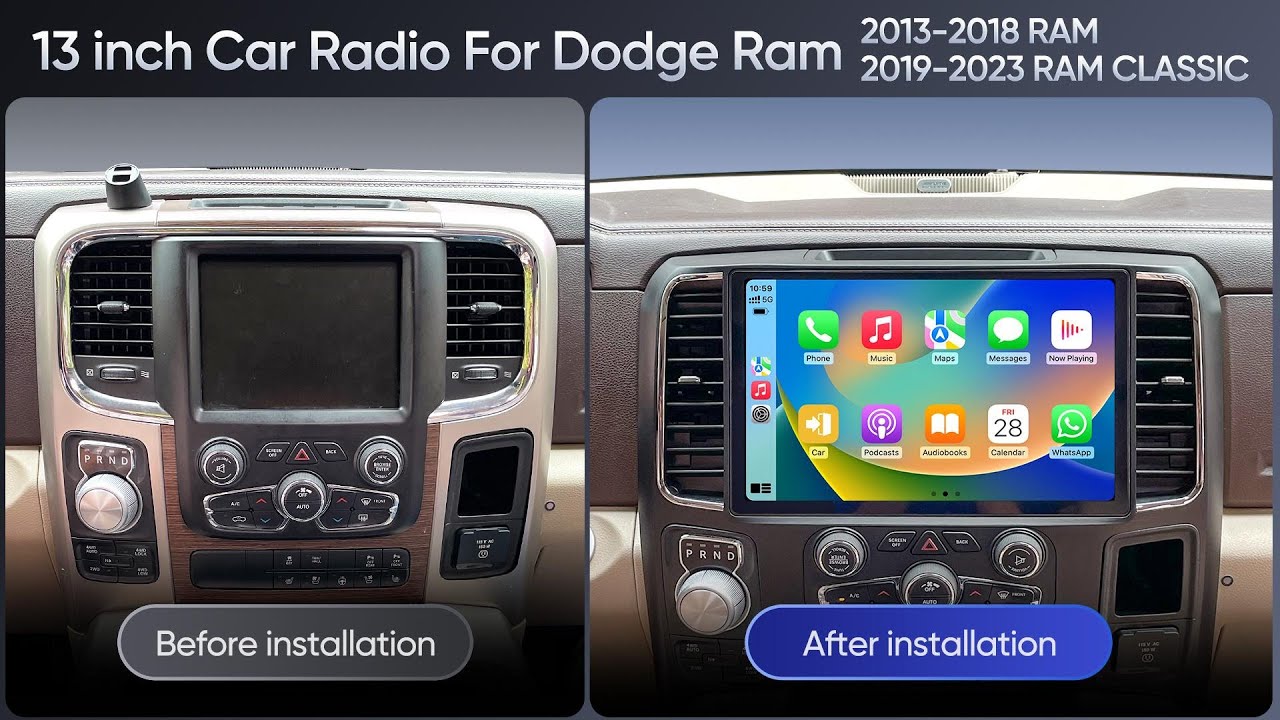 Upgrade Your Dodge RAM 1500/2500 with a Massive 13.1-Inch Ainavito ...