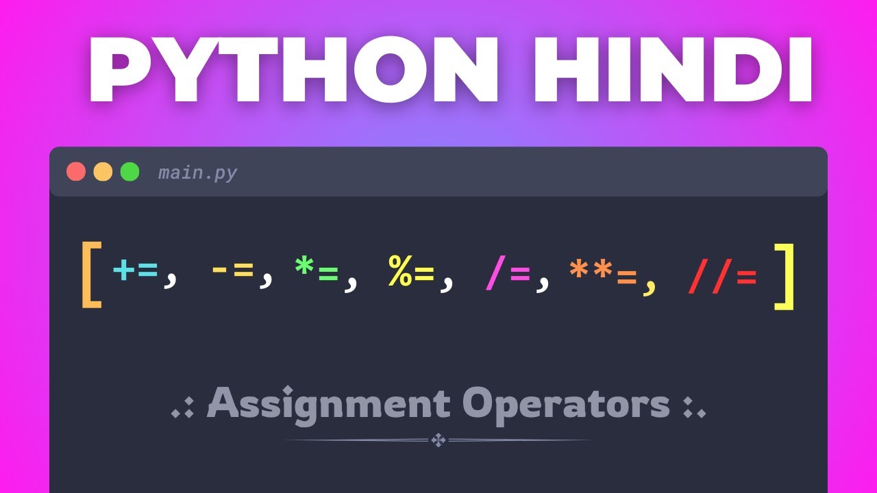 35. 🚀 Master Python Assignment Operators | Python Coding Tutorial for ...